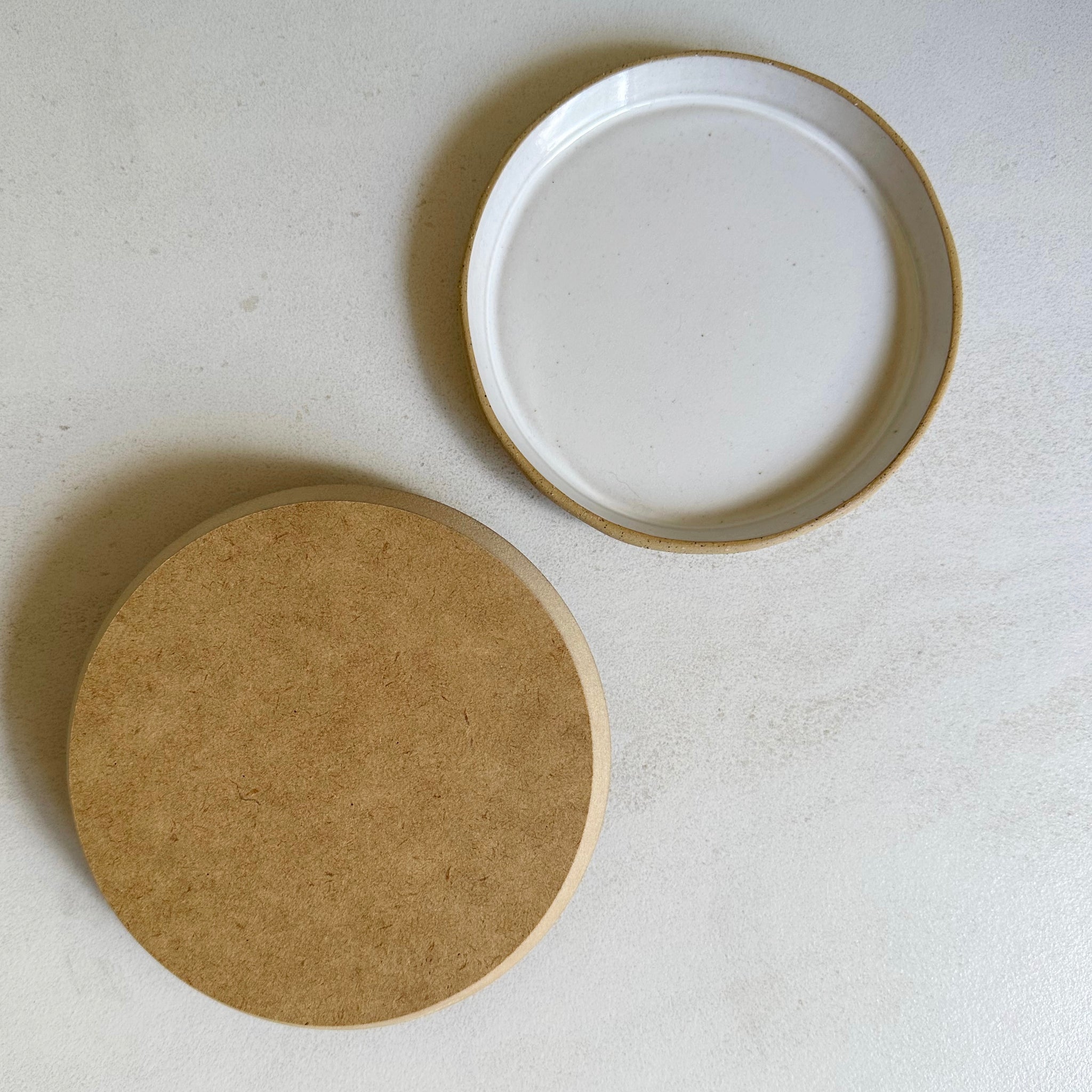 Round Pottery Form Drape Mould Dinner Set Bundle with Bevelled Edge ...