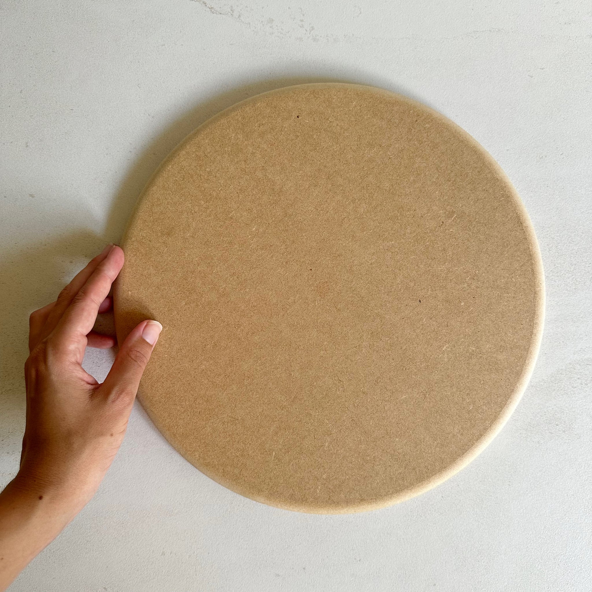 Round Pottery Drape Form 30cm with Roundover Edge – Fin Pottery Tools